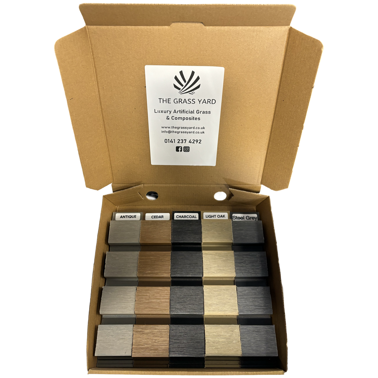 Slatted Composite Cladding Sample Pack | The Grass Yard